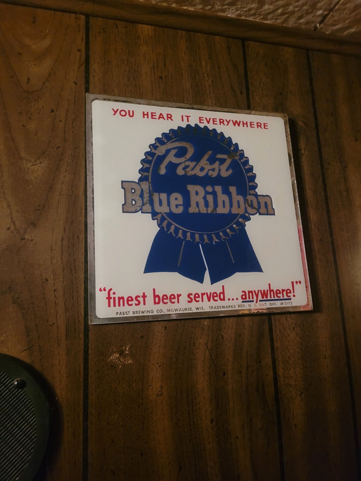 pabst blue ribbon sign | eBay