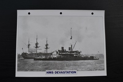 Naval Capital Ship HMS Devastation 1871 Battleship Photo Print Maxi Card | eBay UK