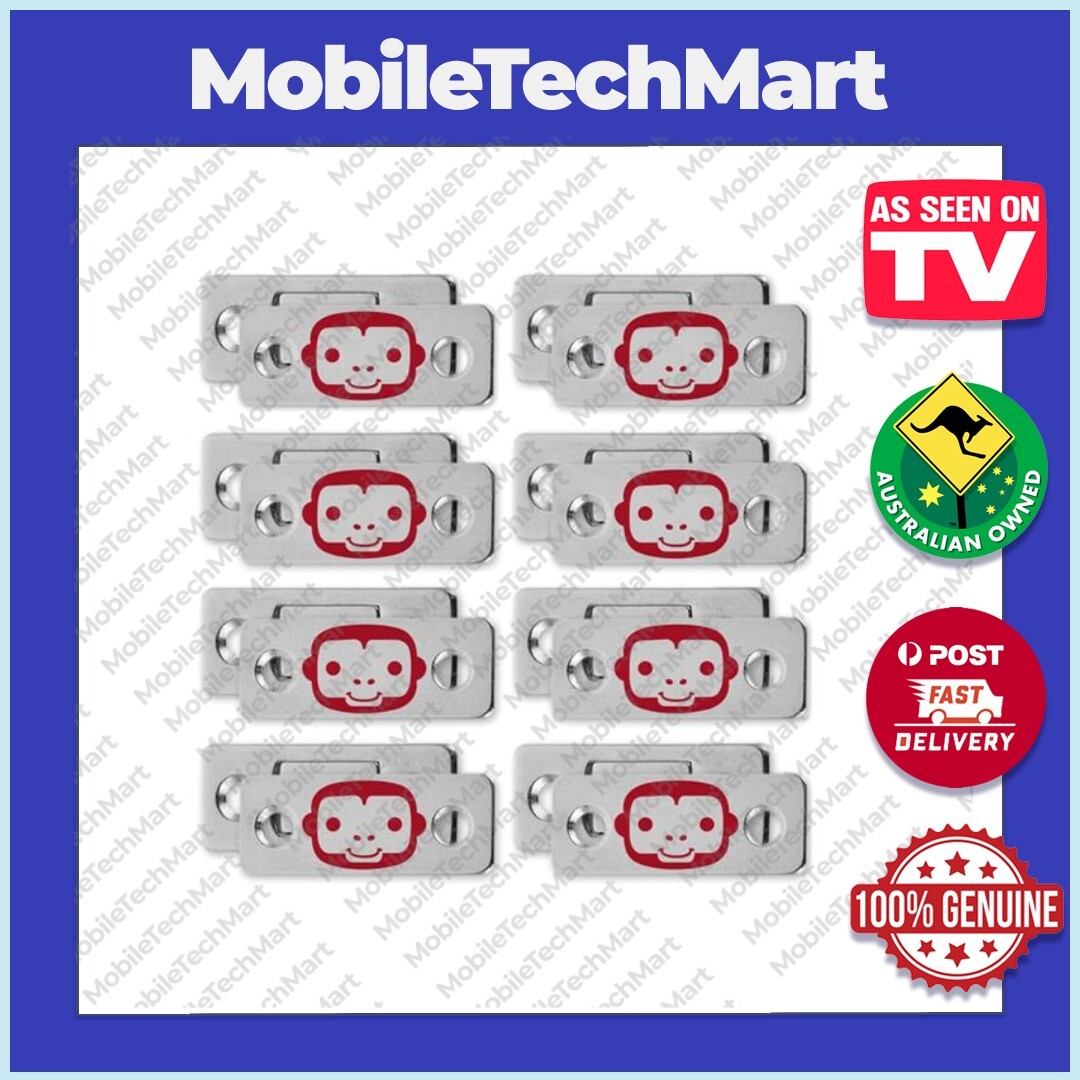 RUBY MONKEY MAGNETS As Seen On TV Adhesive Magnets Keep Doors & Drawers ...