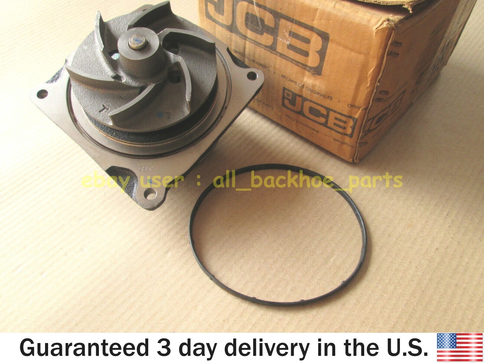 JCB BACKHOE- GENUINE JCB WATER PUMP FOR 444/ 448 ENGINE (320/04542 320 ...