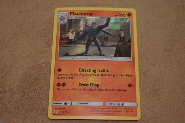 Pokémon TCG Machamp Detective Pikachu 13/18 Holo Rare for sale online ...