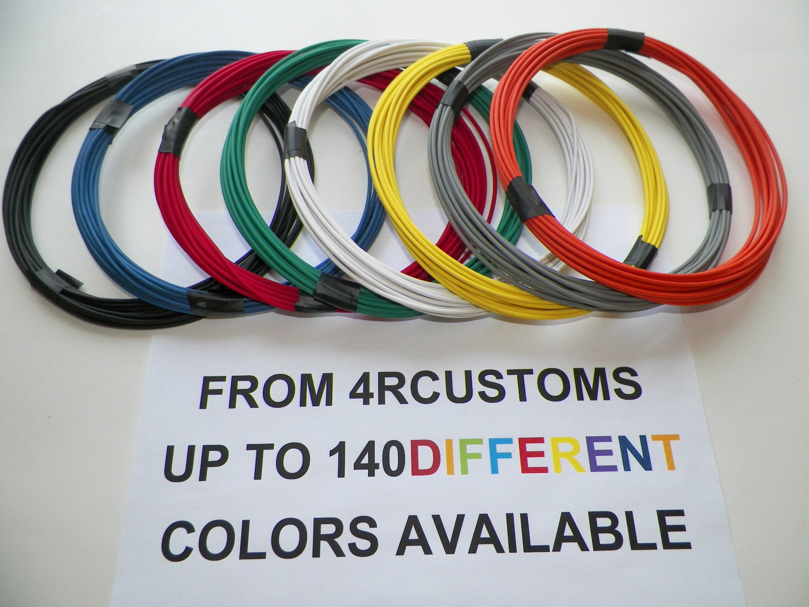 8 AUTOMOTIVE WIRE 12 GAUGE GXL WIRE EIGHT COLORS 25' EACH COLOR ...