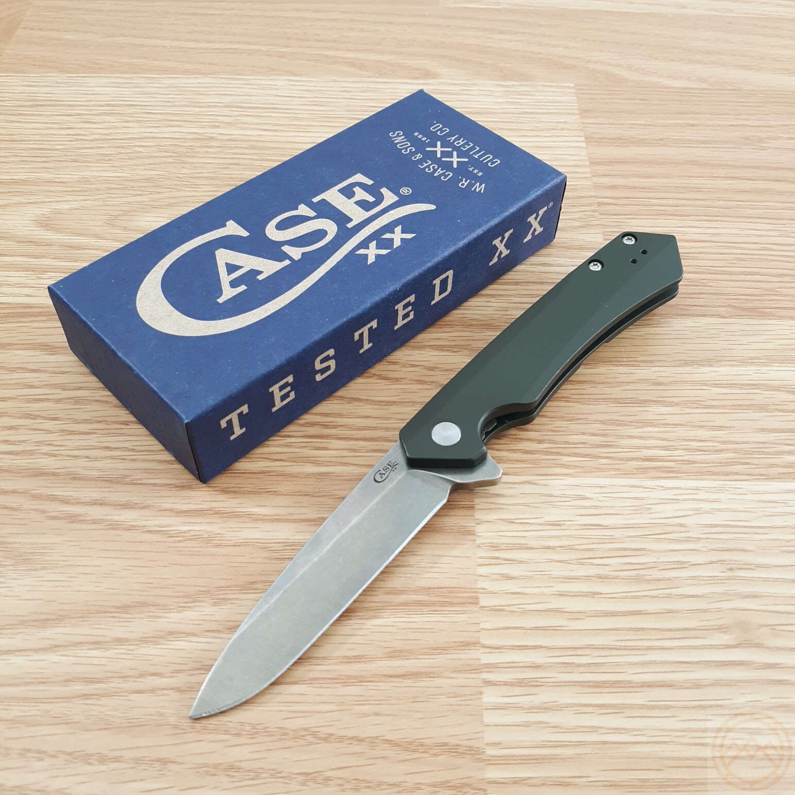 Case XX Kinzua EDC Folding Knife 3.75 S35VN Steel Blade OD Green ...