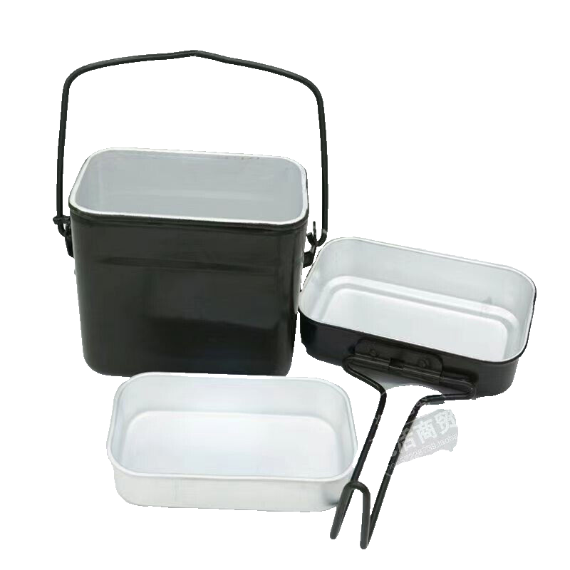 Outdoor Camping Portable Mess Tin Aluminum Active Military Mess Kit ...