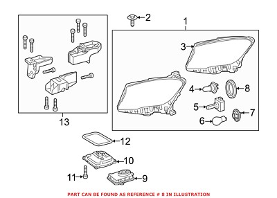 Genuine OEM Headlight Bulb Cap for Mercedes 0008268924 | eBay