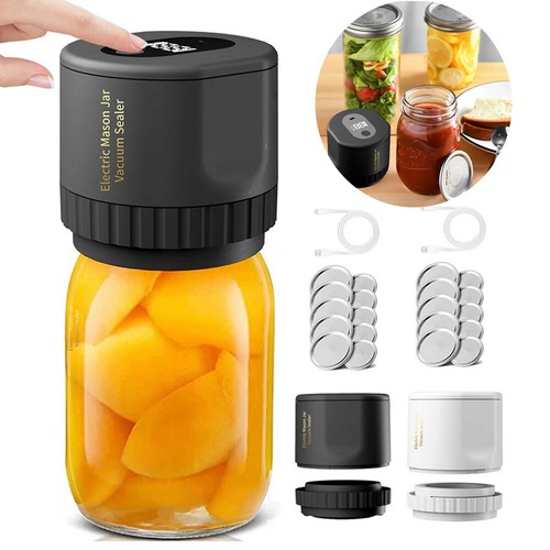 Automatic Mason Jar Vacuum Packaging Machine Cordless USB Canning ...
