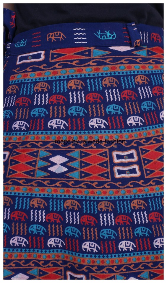 Long Skirt Wrap Around Skirt Women Ethnic Floral Rapron Indian Cotton ...