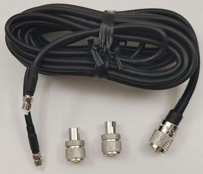 Procomm DH12N13 12' per side Co-Phase Dual CB Radio Antenna Coax Cable ...