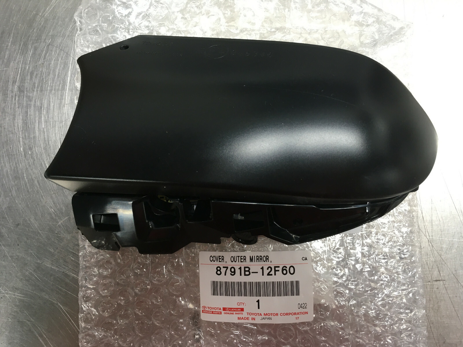 OEM TOYOTA COROLLA OUTER MIRROR COVER NO. 2 PASSENGER SIDE BLACK FITS ...