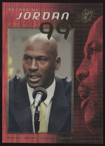 1999-00 Upper Deck SPx Decade Of Jordan Michael Jordan #J10 Chicago ...