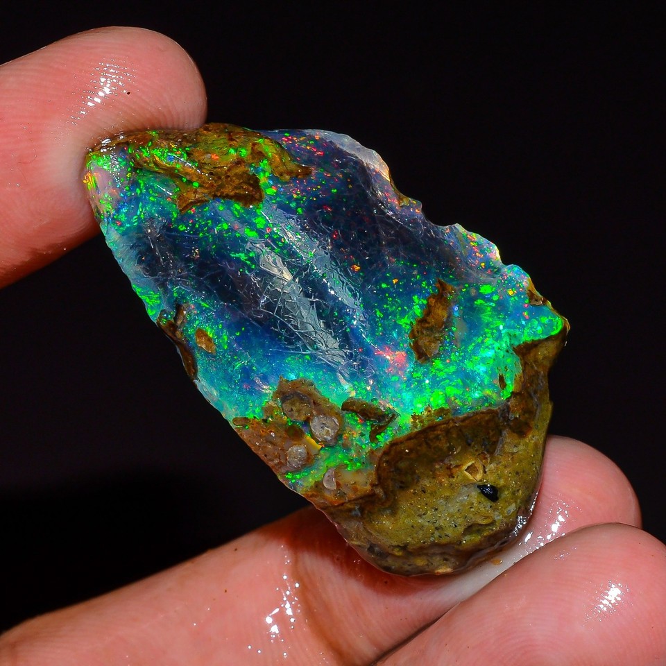 39.5 Carat Opal Rough Natural Ethiopian Fancy Oil Opal Raw, Fire Opal ...