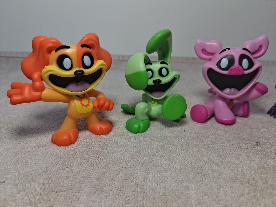 4 x Poppy Playtime Smiling Critters Mini Figures Free Shipping Free ...