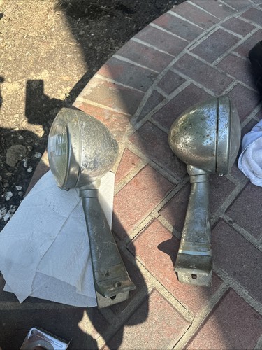 VINTAGE Large Headlight Pair WITH MOUNT S Car Automobile 1920S Or 30S ...