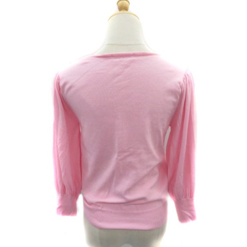 Index Knit Top 3 4 Sleeve Cut Out F Pink YK2 Used ...