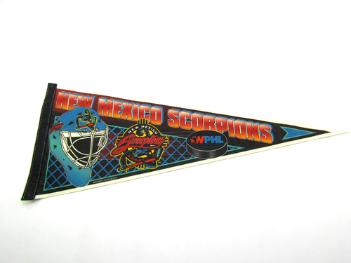 New Mexico Scorpions WPHL Pennant Western Pro Hockey League Hanging ...