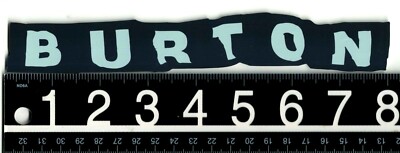 Burton Snowboards Sticker Blue 8 in x 1 in Snowboarding Decal | eBay