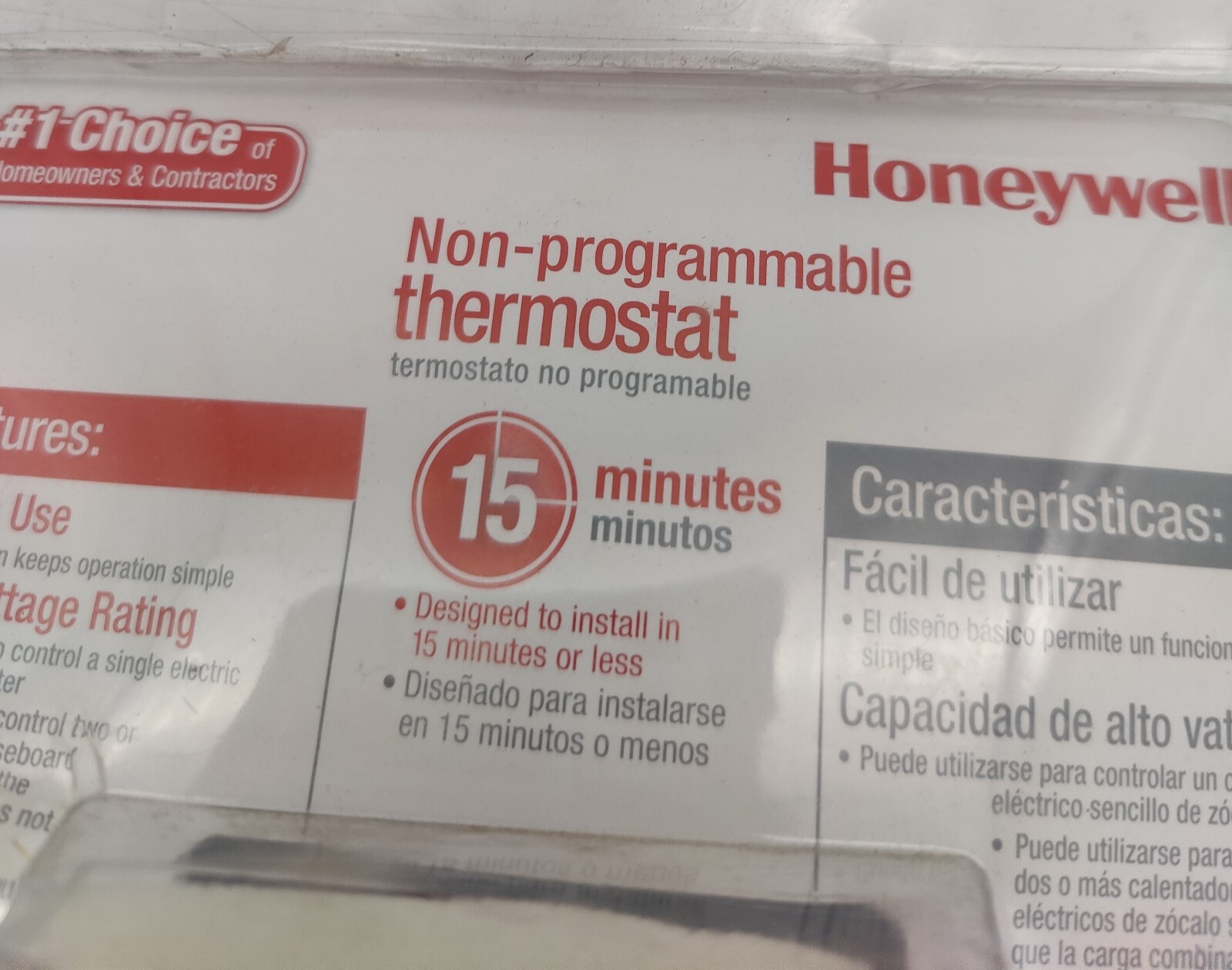 NEW Honeywell CT410B Non-Programmable Thermostat Electric Heat Only ...