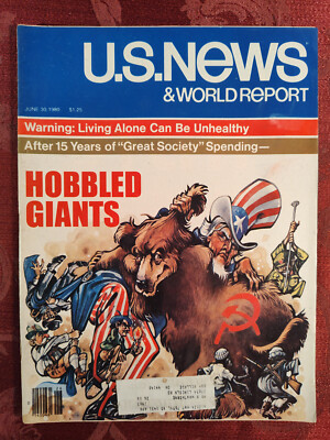 U S NEWS World Report Magazine June 30 1980 Hobbled Giants | eBay