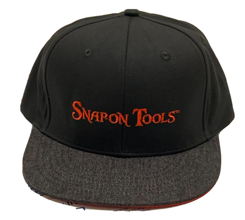 NEW Snap On Tools Hat FLATBILL Baseball Cap Black w/Red Embroidered ...