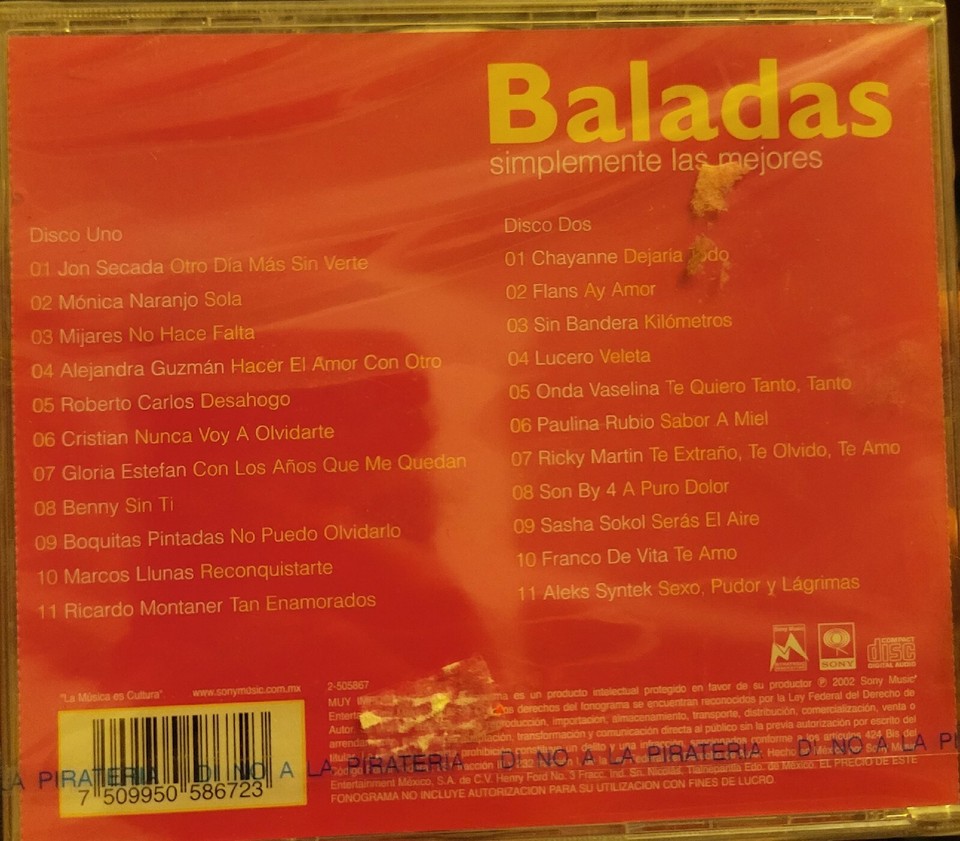 Baladas Simplemente Las Mejores (2 CDs) | eBay
