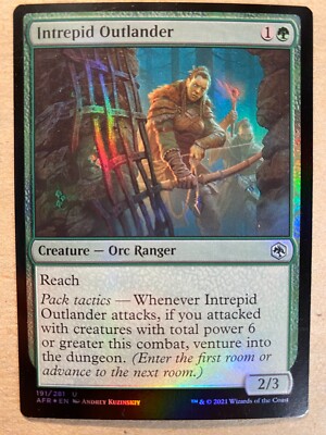 MTG 1x FOIL Intrepid Outlander Adventures in the Forgotten Magic ...