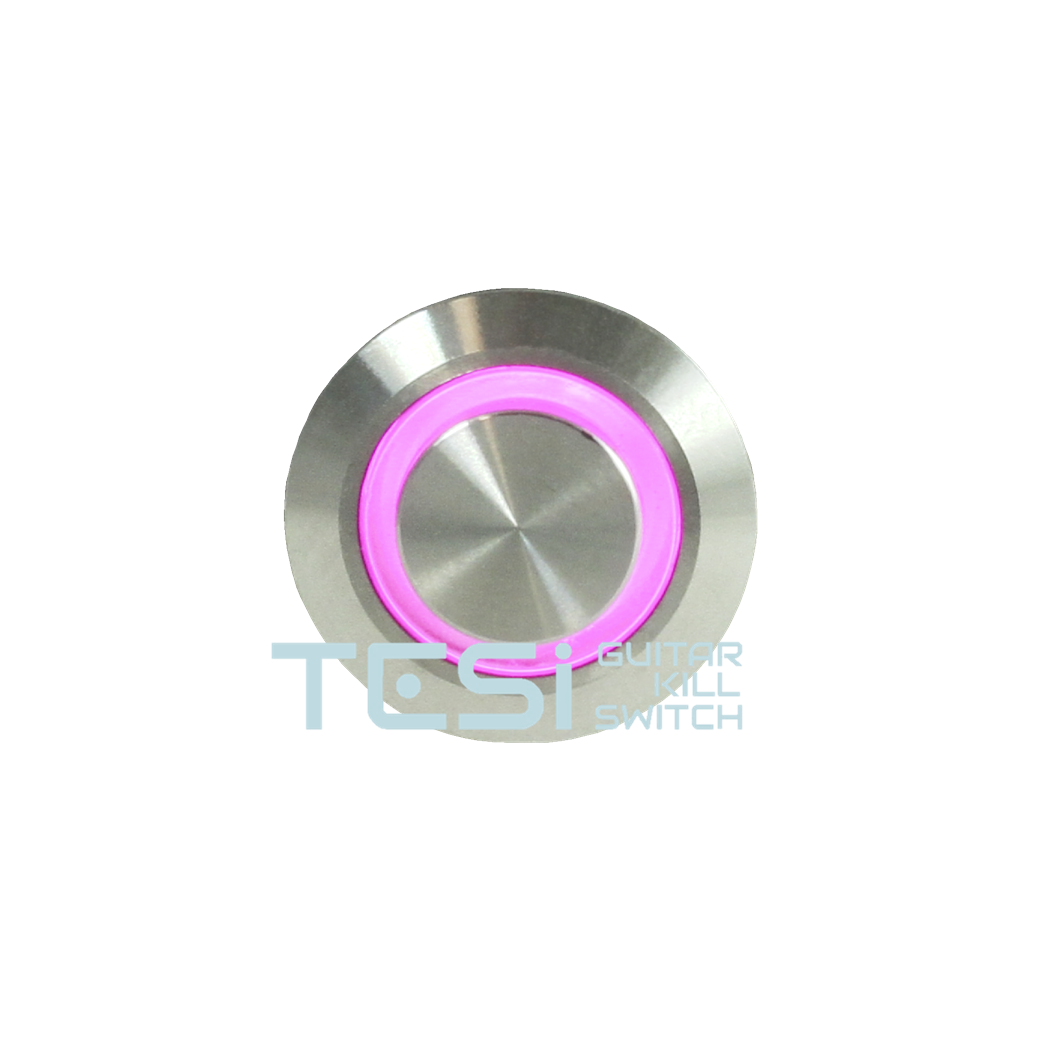 Tesi FILO 16MM LED Momentary Push Button Guitar Kill Switch Stnls Steel ...
