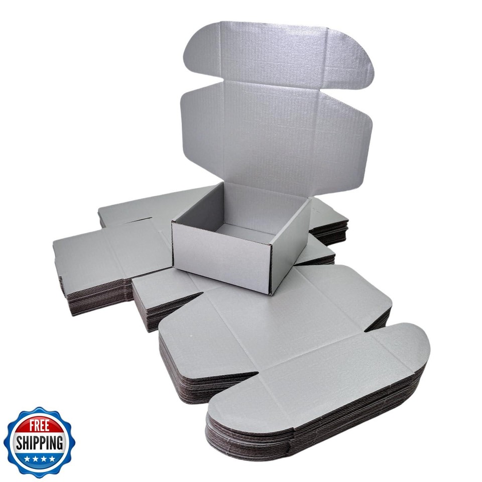 10 Pcs 9.8 x 9.8 x 4 inches Large Size Corrugated Cardboard Gift | eBay