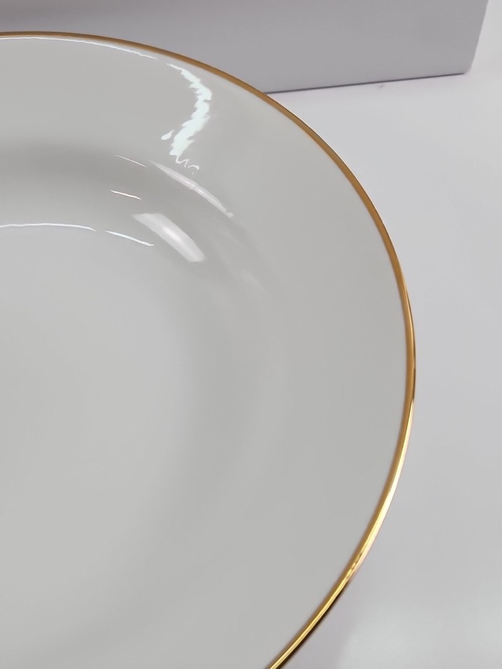 Pier 1 Gold Line Rimmed Soup Bowl Monno-Bangladesh 9 Inch | eBay