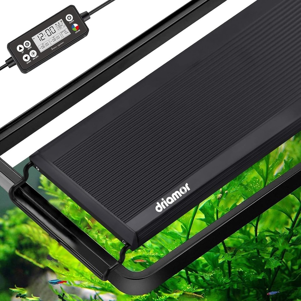 Energy Efficient 36W LED Aquarium Light with Adjustable 10-Level ...