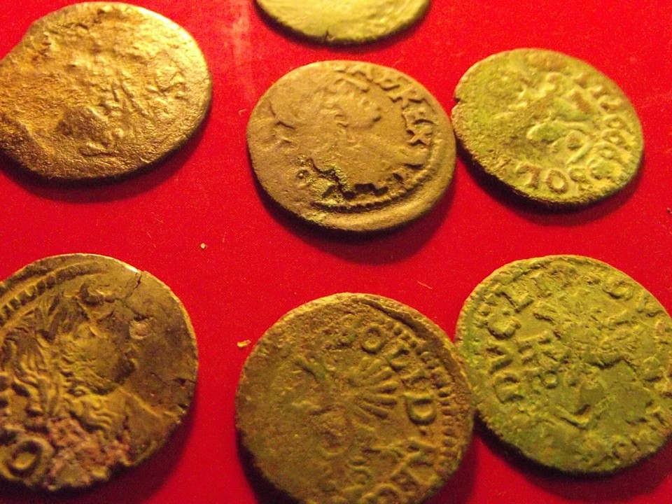 SET 10 pcs Poland Lithuania 1660 1666 KRAKOW solidus Johann Casimir ...