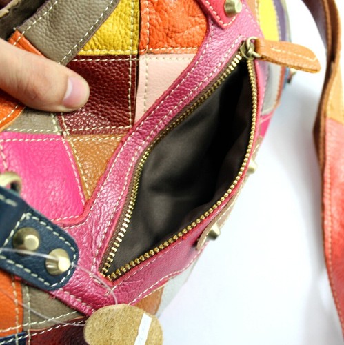 Designer Women's Genuine Leather Multi-color Handbag Satchel Tote ...