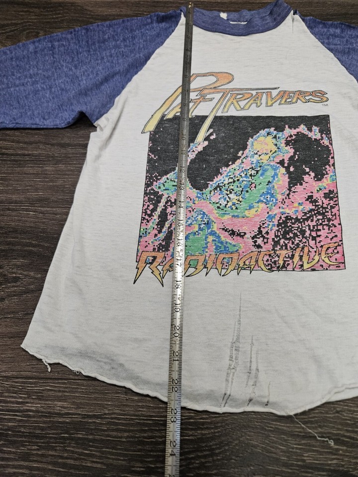 Vintage 1981 Pat Travers Radioactive Tour Shirt Baseball 3/4 Sleeve ...
