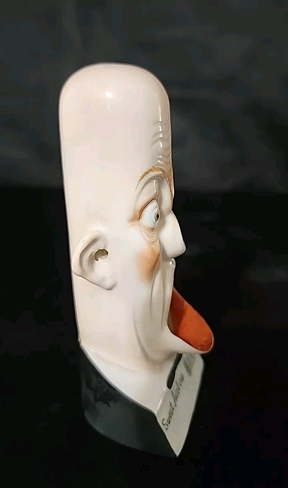 Schafer & Vater Porcelain Smoking Head Singer Ashtray-Sweet Adeline ...
