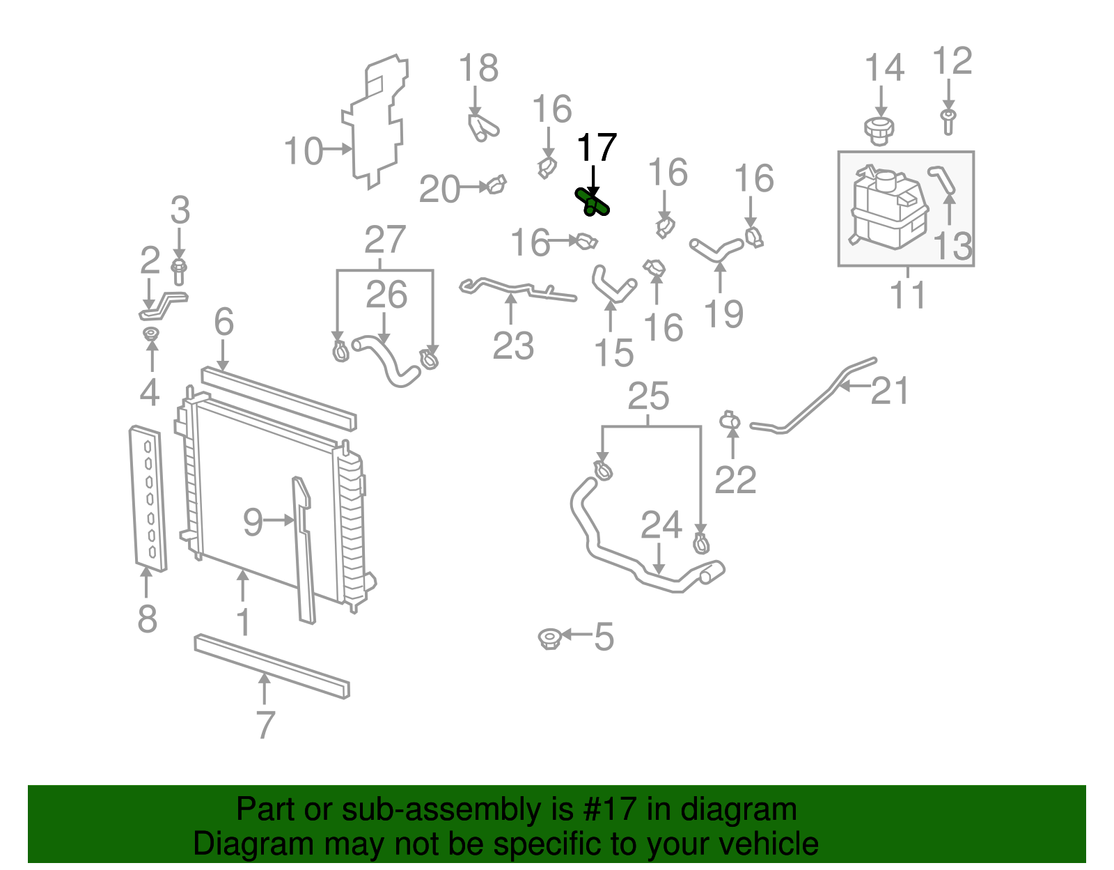 GM+OEM+Radiator-connector+Pipe+15793367 for sale online | eBay