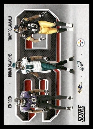 2021 Score #3D3 Brian Dawkins / Ed Reed / Troy Polamalu | eBay