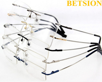 Rimless Flexible Lightweight Eyeglass Frames Glasses Myopia Eyewear ...