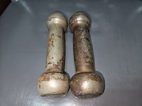 Vic Tanny Gyms 3lb Pair of Dumbbells Vintage Weightlifting | eBay