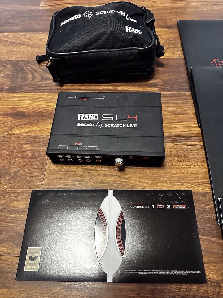 Rane SL4 4-Channel DJ Interface Scratch Live Serato with Cables, Case ...