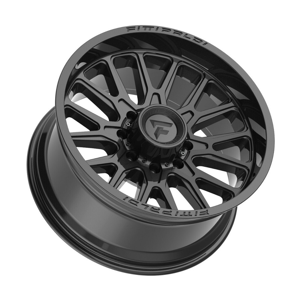 Set 4 22" Fittipaldi Wheels FA18B 22x12 Gloss Black 8x6.5 -44mm Lifted ...