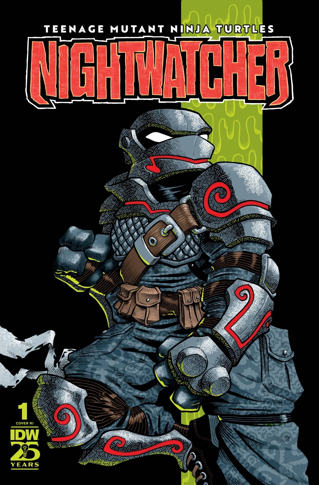 TEENAGE MUTANT NINJA TURTLES NIGHTWATCHER #1 GONZO VARIANT IDW COMICS ...