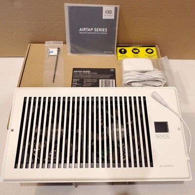 AIRTAP T6, Quiet Register Booster Fan, Heating / Cooling 6 x 12 ...