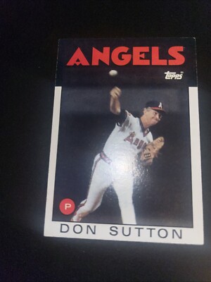 1986 Topps #335 Don Sutton California Angels | eBay