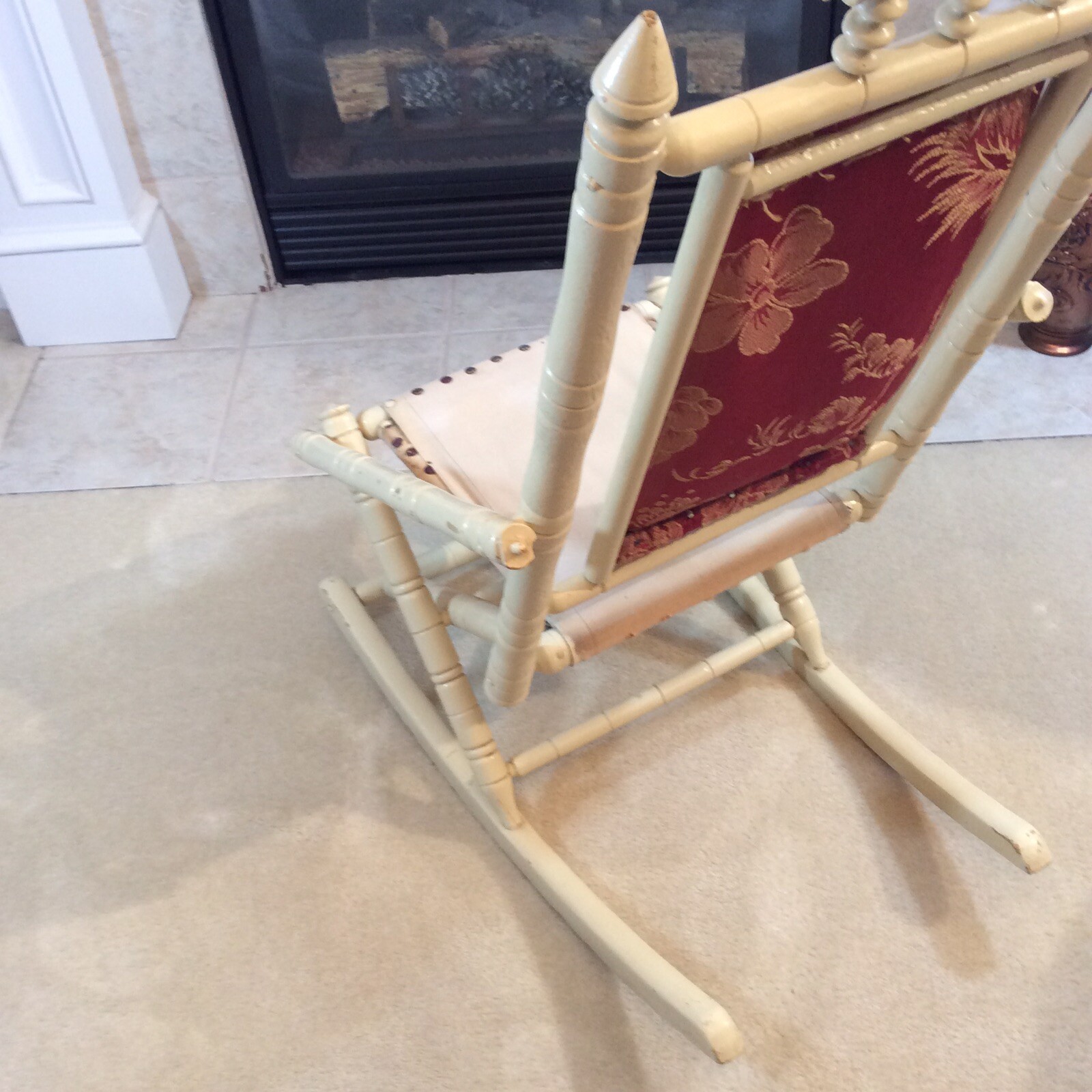 1800s Antique Victorian Carpet Rocker - Hunzinger/Eastlake Style | eBay