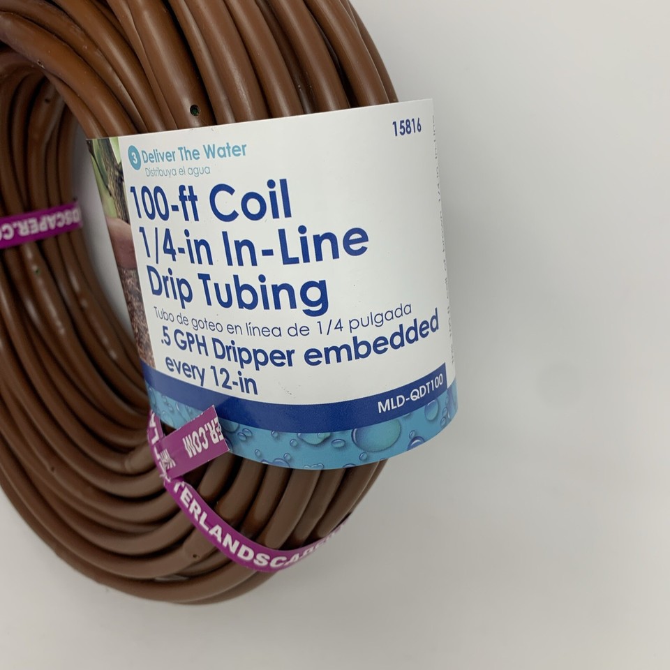 Mister Landscaper 100-ft Coil 1/4-in In-Line Drip Tubing | eBay