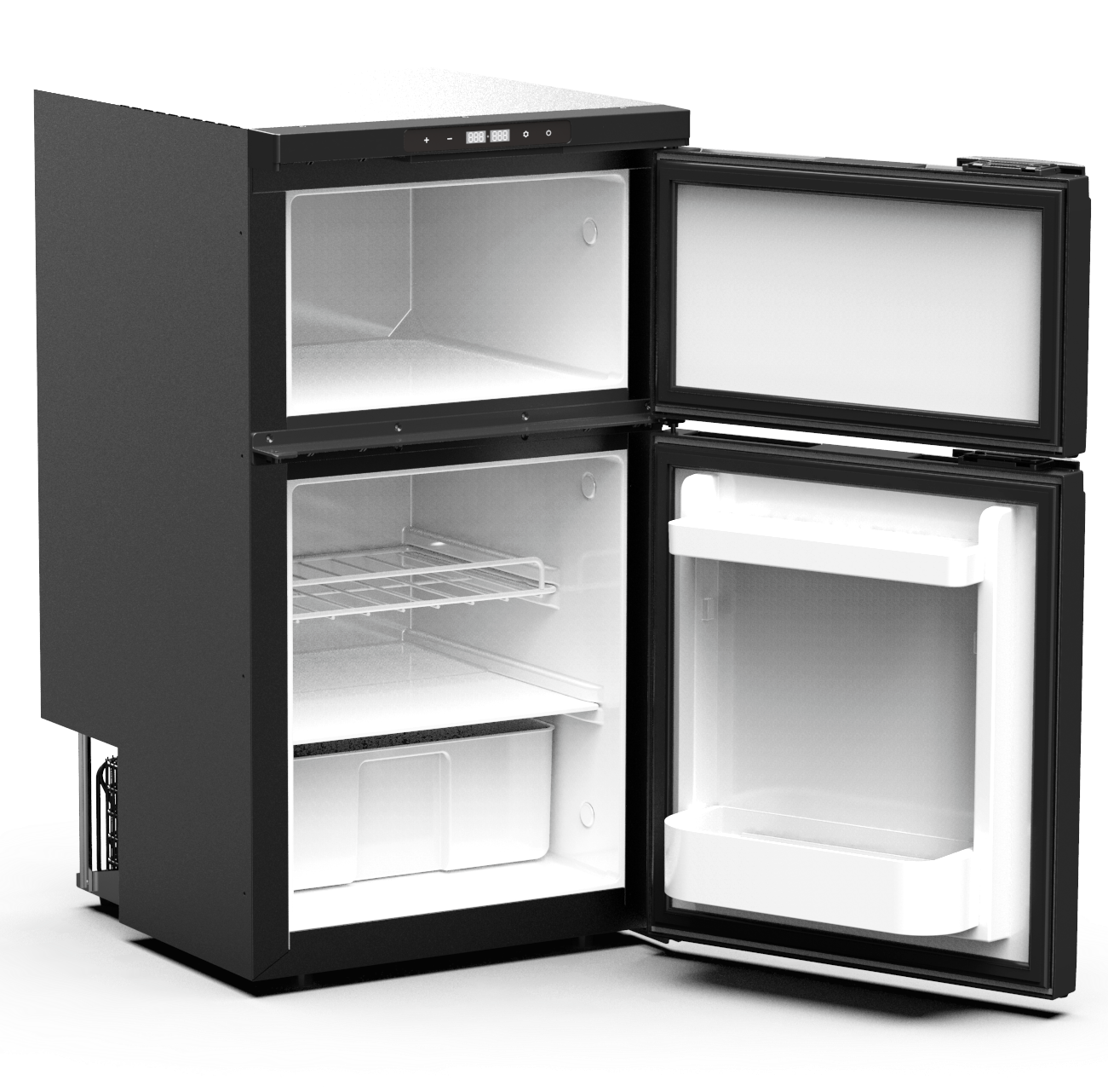 Cool Mate 80L 12v Dual Fridge Camper Van Motorhome Refrigerator Freezer ...