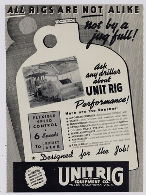 1941 Unit Rig & Equipment Co. Ad: Oilfield Service/Processing Equipment ...