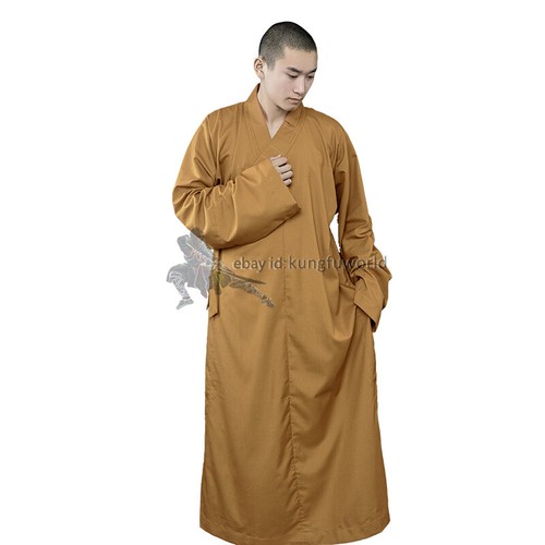 High Quality Cotton Blends Buddhist Monk Dress Shaolin Robe Meditation ...