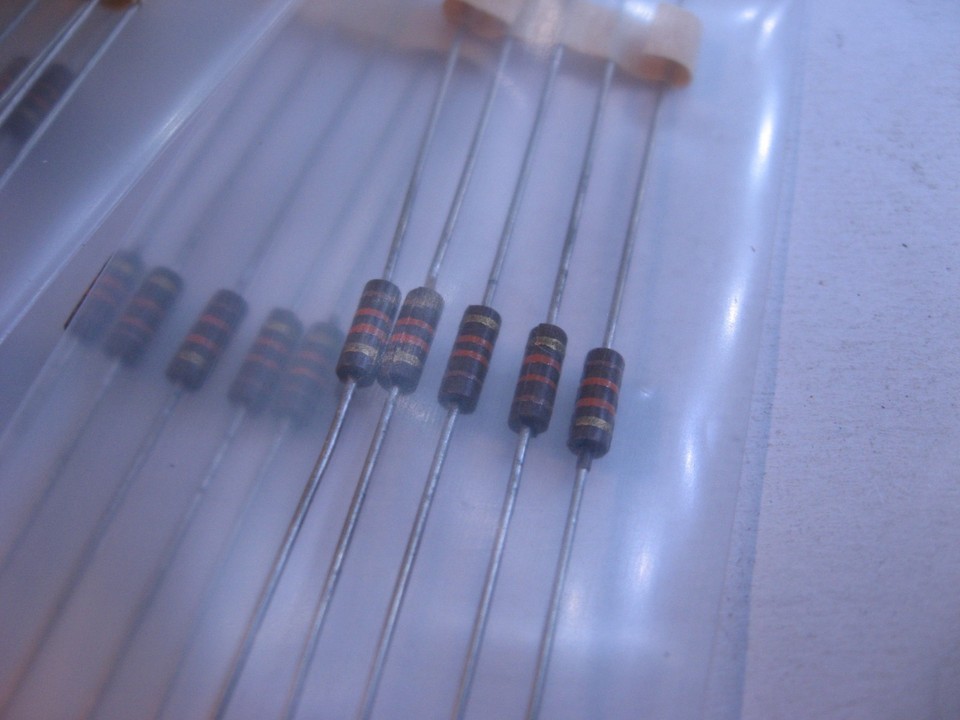 50 Pack IRC Resistor 13000 Ohm 13K 1/4W 5% GBT-1/4 Carbon Composition ...