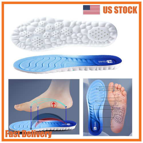 1~2 Pair 4D CLOUD Technology Insoles Hiking Trainer Inner Breathable ...