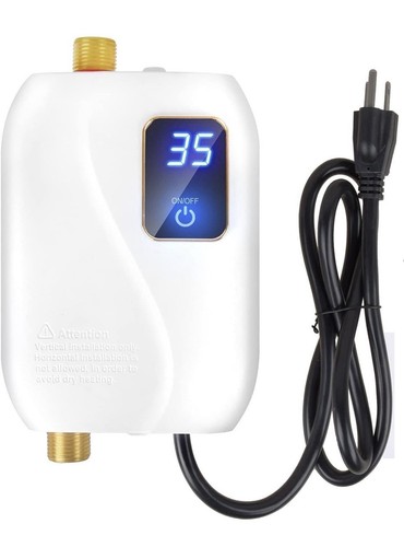 Tankless Water Heater Instant Hot On Demand Under Sink Plug In Tankless ...